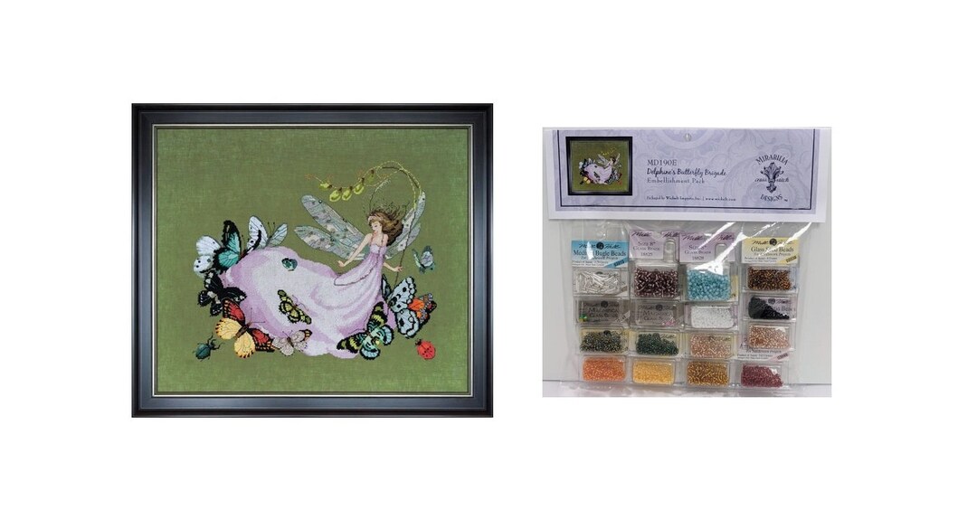 MIRABILIA Cross Stitch PATTERN & EMBELLISHMENT Pack Delphine's ...