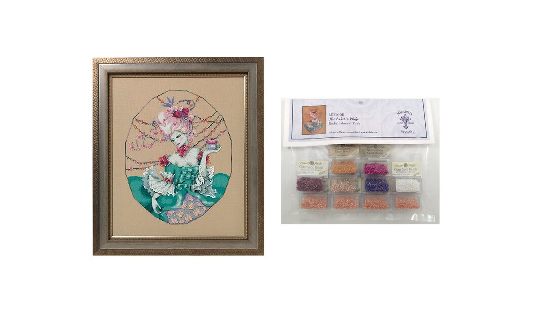 MIRABILIA Cross Stitch PATTERN & EMBELLISHMENT Pack the Baker's Wife ...