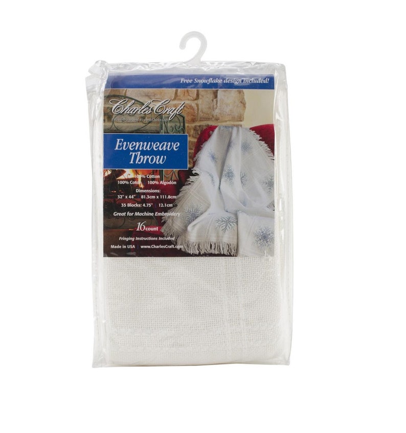 Charles Craft Blank for Cross Stitch 16ct Evenweave Throw - Etsy