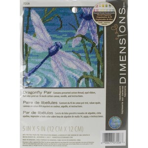 DIMENSIONS Needlepoint Stitch Kit DRAGONFLY PAIR 5 X - Etsy