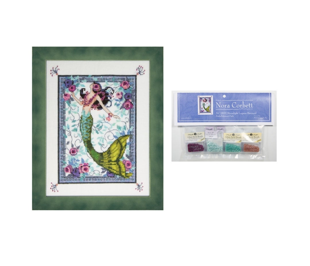 MIRABILIA Nora Corbett Cross Stitch PATTERN & EMBELLISHMENT Pack ...