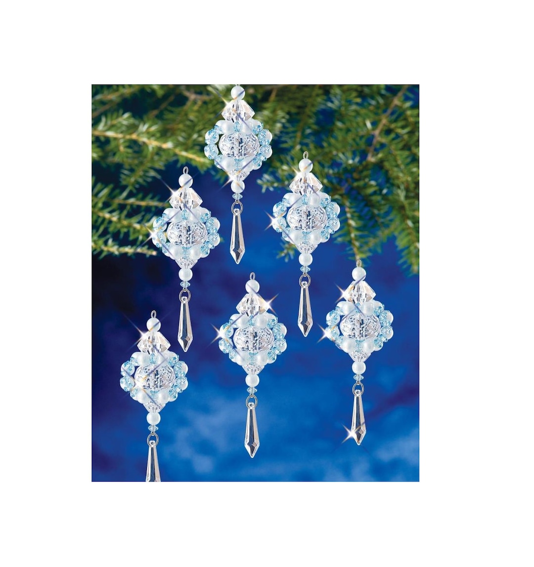 The Beadery Beaded Christmas Ornament Craft Kit 7484 WINTER ELEGANCE ...