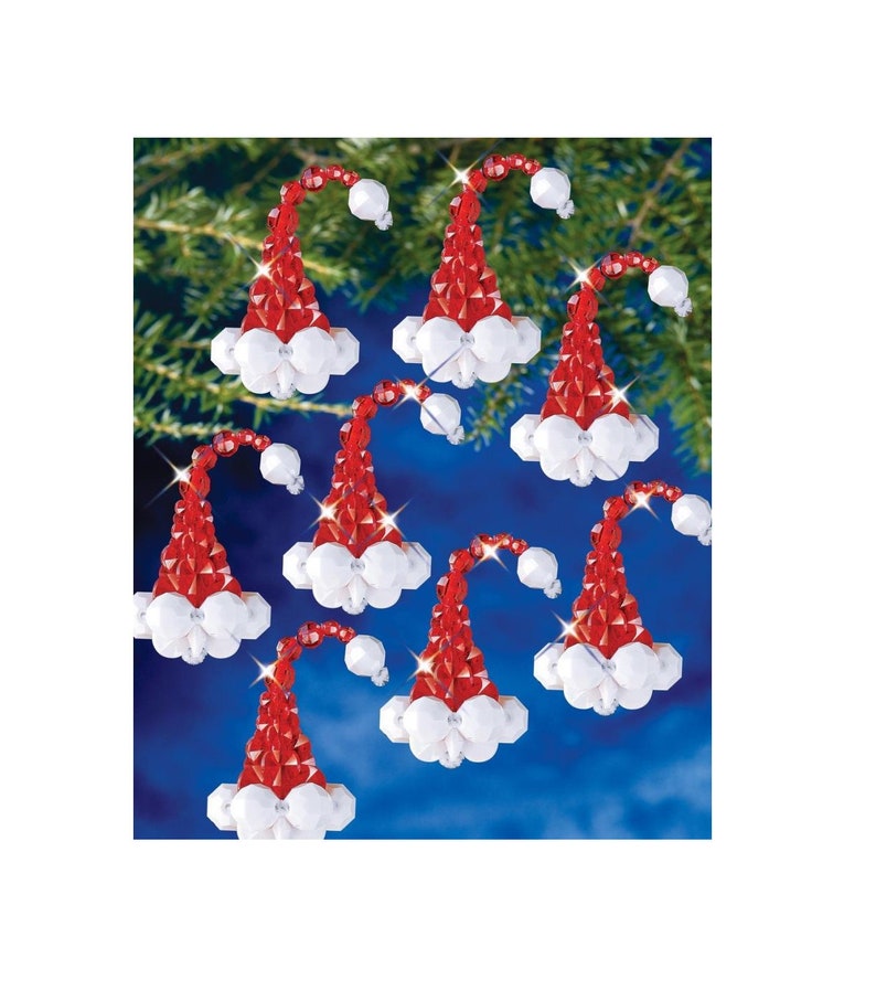 The Beadery Beaded Christmas Ornament Craft Kit 7479 SANTA HAT - Etsy