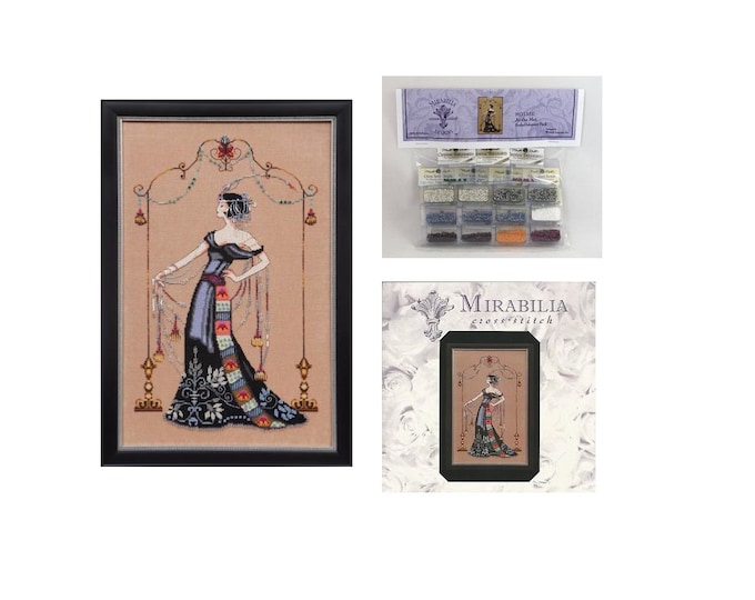 MIRABILIA Cross Stitch PATTERN & EMBELLISHMENT Pack Gypsy Mermaid MD126 ...