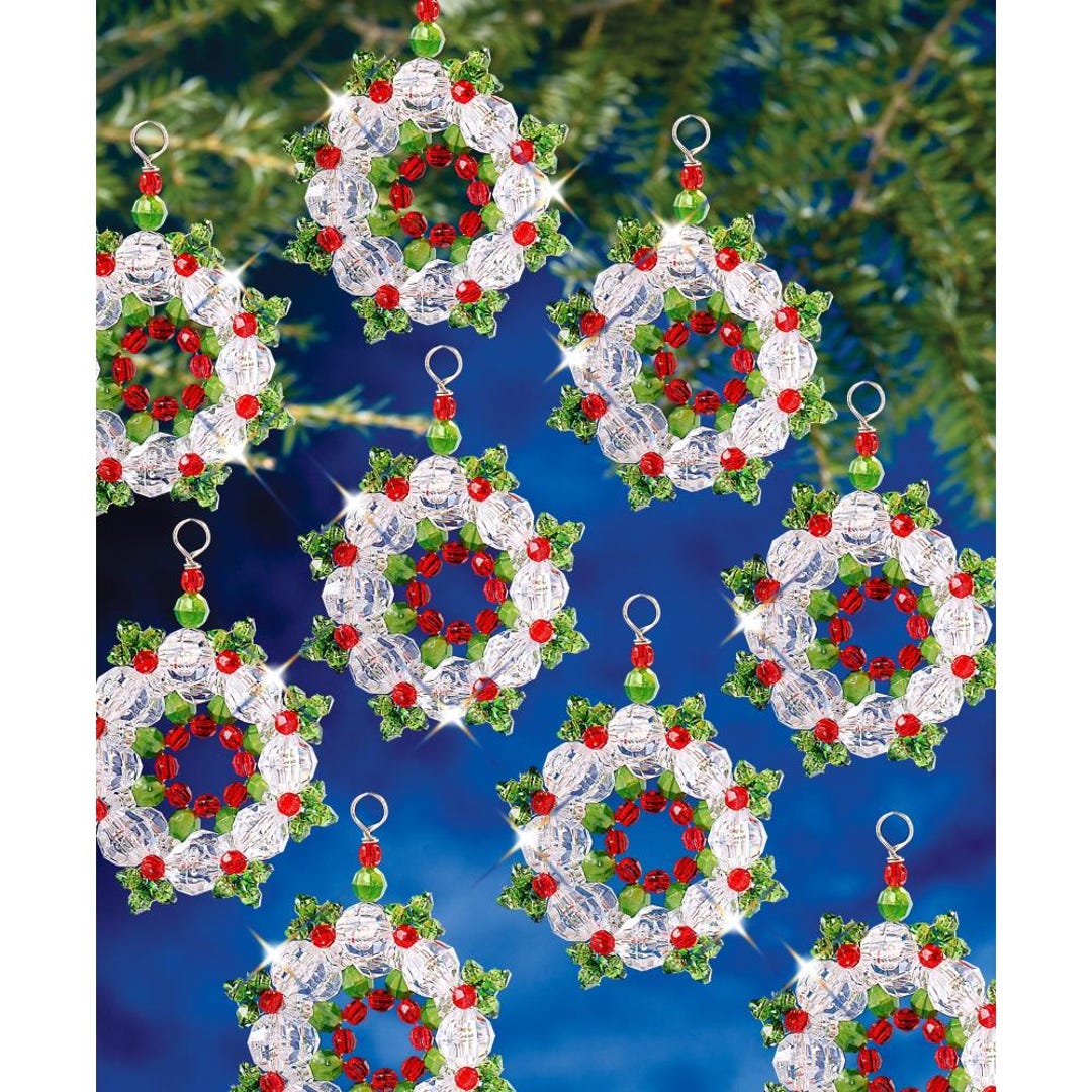 The Beadery Beaded Christmas Ornament Craft Kit 7010 CLASSIC INDENT ...