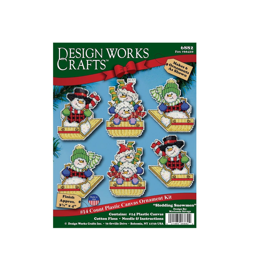 Design Works Plastic Canvas Ornament Kit Makes 6 Christmas - Etsy