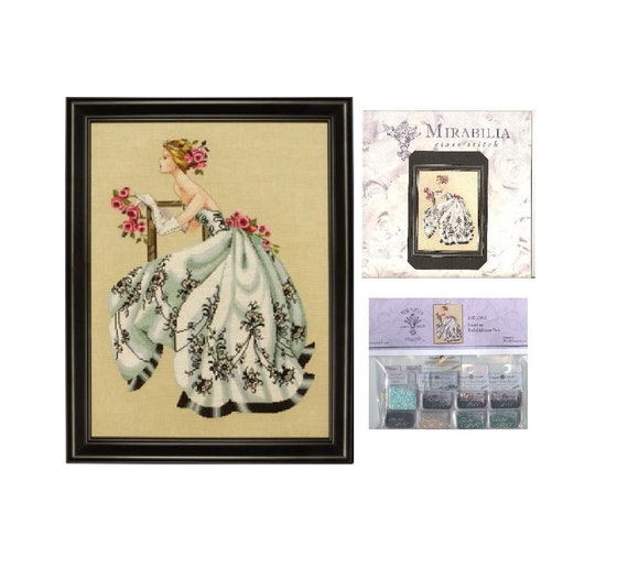 MIRABILIA Cross Stitch PATTERN & EMBELLISHMENT Pack Sabrina | Etsy