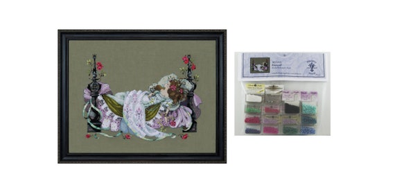 MIRABILIA Cross Stitch PATTERN & EMBELLISHMENT Pack Rosamund - Etsy