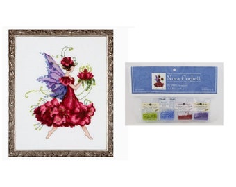 Nora Corbett MIRABILIA Cross Stitch PATTERN & EMBELLISHMENT Pack ...