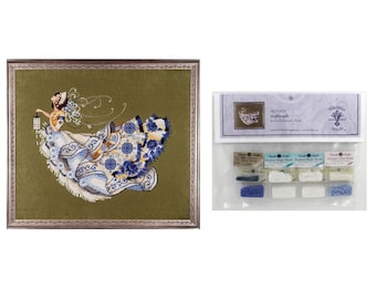 MIRABILIA Cross Stitch PATTERN & EMBELLISHMENT Pack Raven Queen MD139 ...