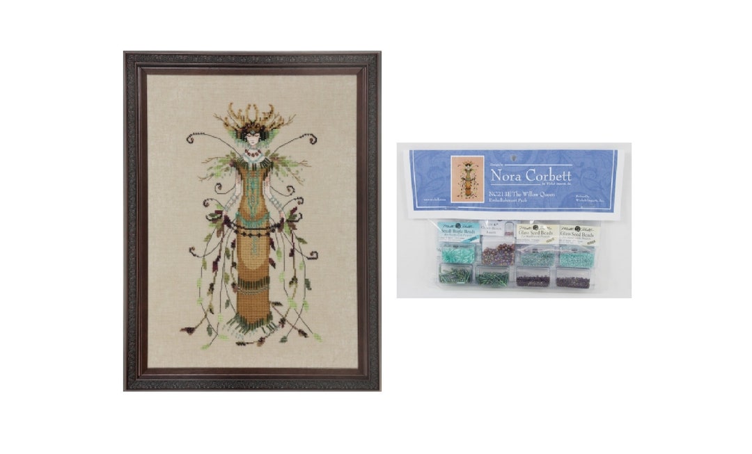 Nora Corbett MIRABILIA Cross Stitch PATTERN & EMBELLISHMENT Pack the ...