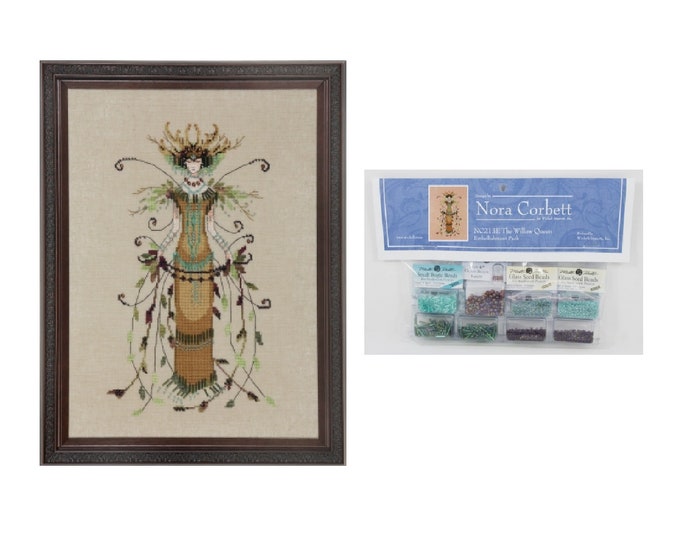 Nora Corbett MIRABILIA Cross Stitch PATTERN & EMBELLISHMENT Pack the ...