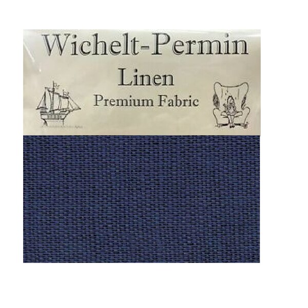 Blue Linen Fabric - Etsy