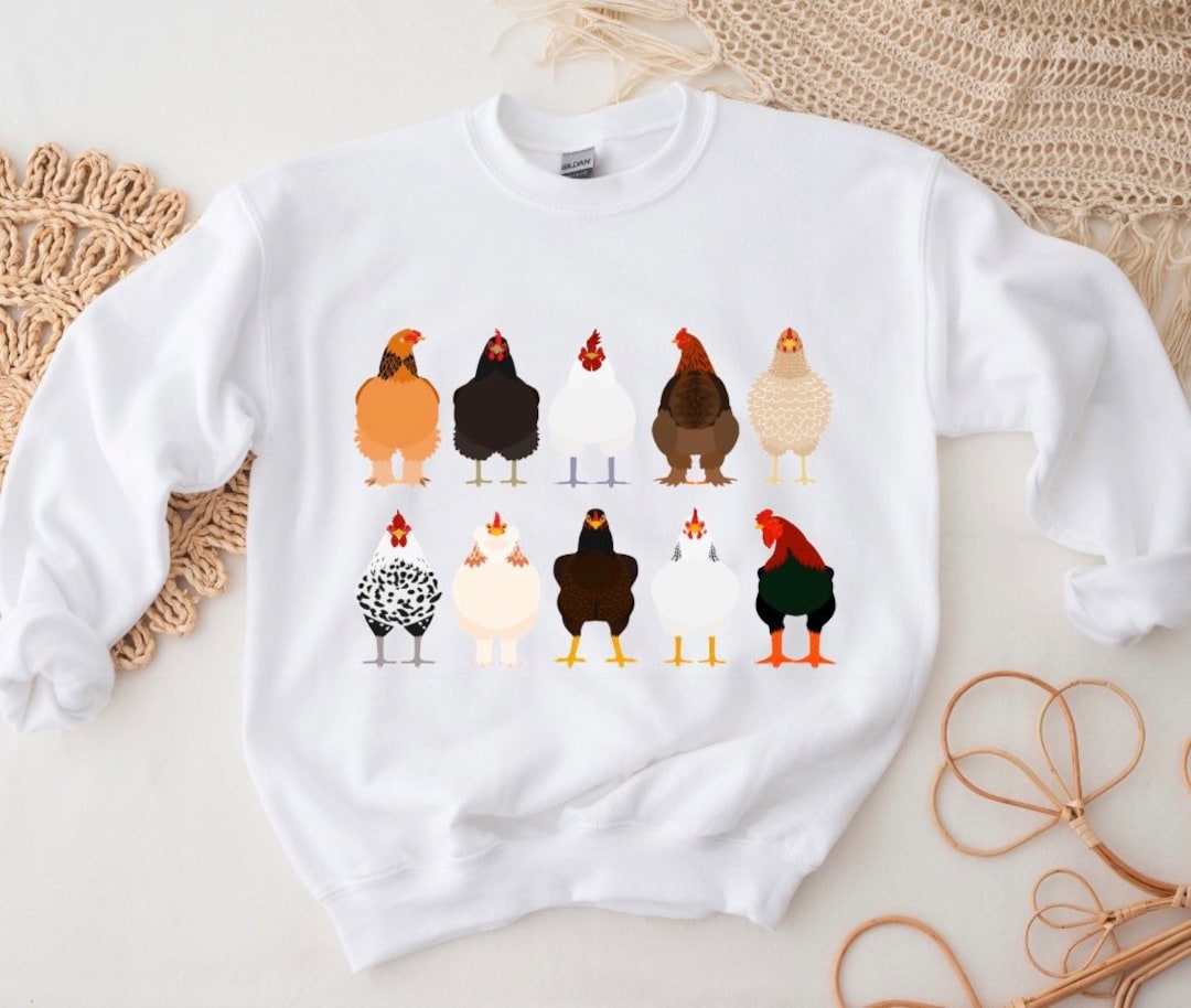 Chickens Chicken Breeds Crewneck Womans Sweatshirt Farm - Etsy