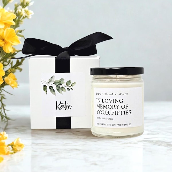 In Memory Sister Candles - Etsy