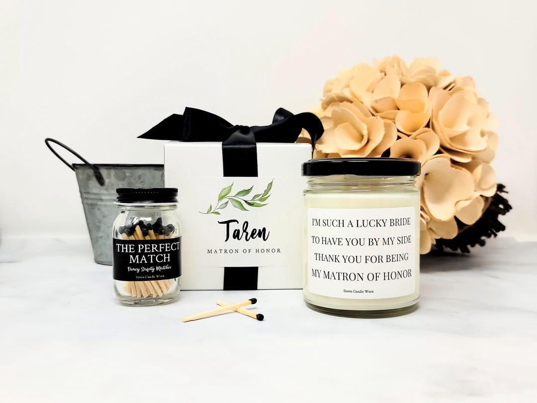 Personalized Matron of Honor Gift MOH Gift Bridal Party Gift Matron of Honor Thank You Gift ...