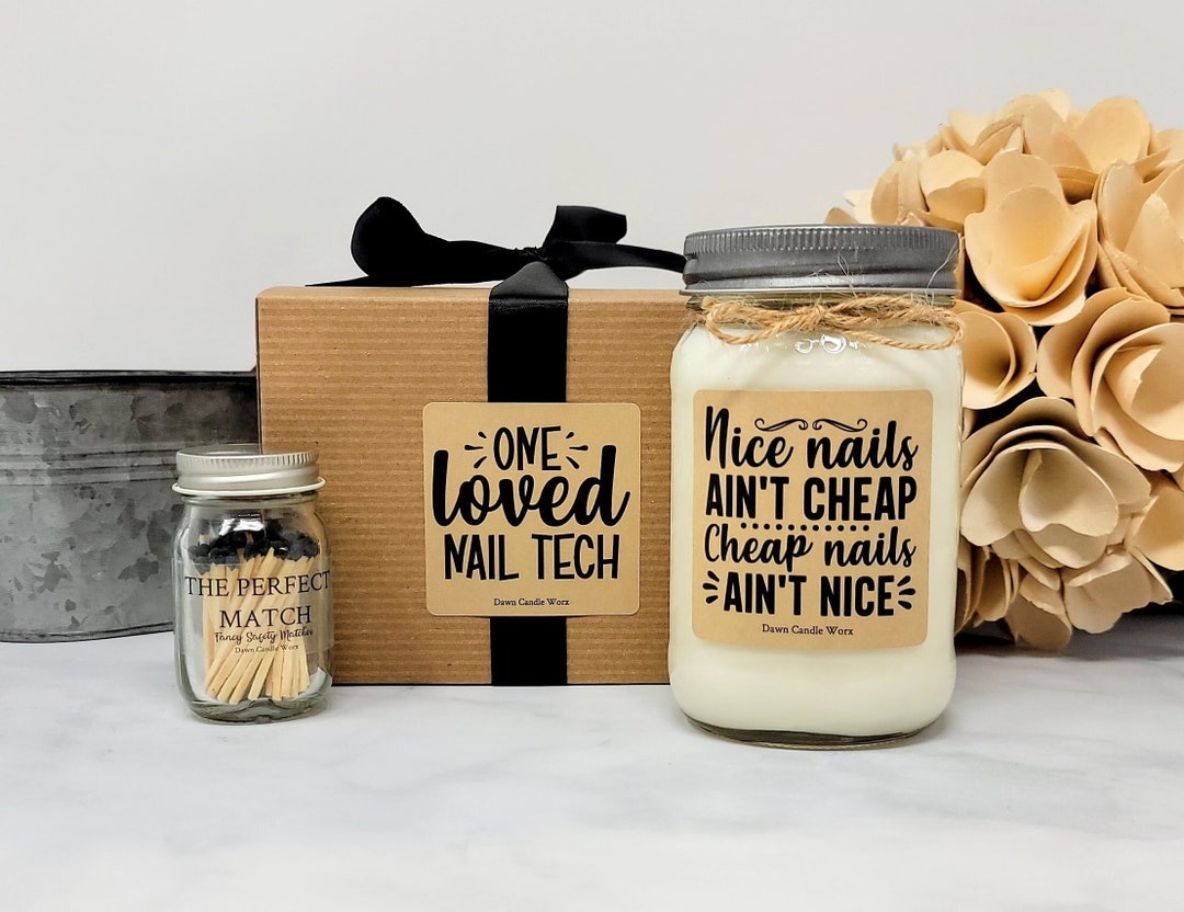 Gift for Nail Tech Gift for Nail Artist Nail Tech Candle Nail ...