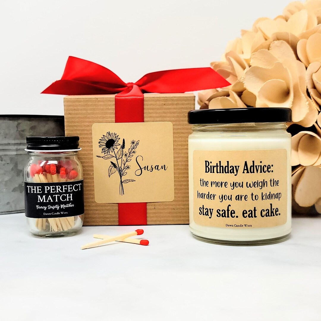 Personalized Birthday Gift for Her Funny Birthday Candle Gift for Him ...