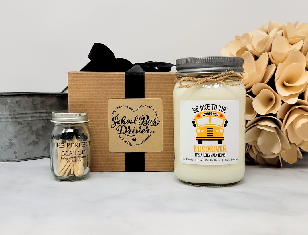 Gift for Bus Driver School Bus Driver Soy Candle Gift Teacher ...