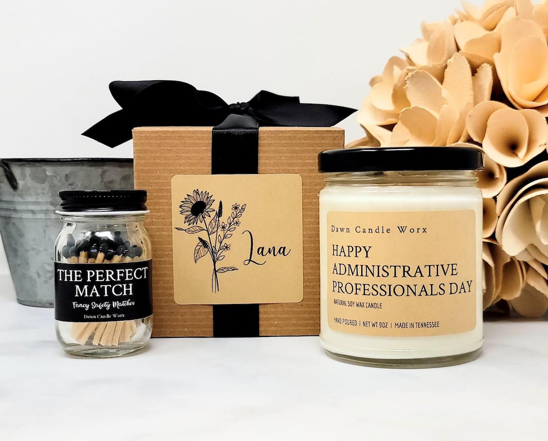 Happy Administrative Professionals Day Gift Candle Executive Assistant ...