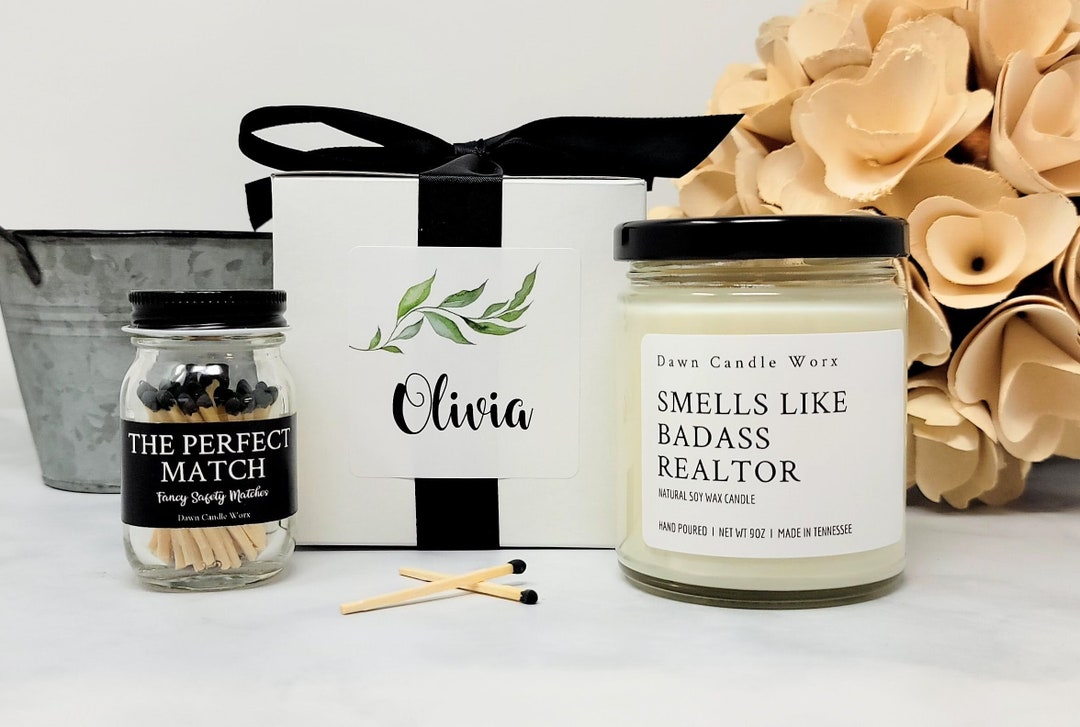 Gift for Realtor Gift for Real Estate Agent Best Realtor Candle ...