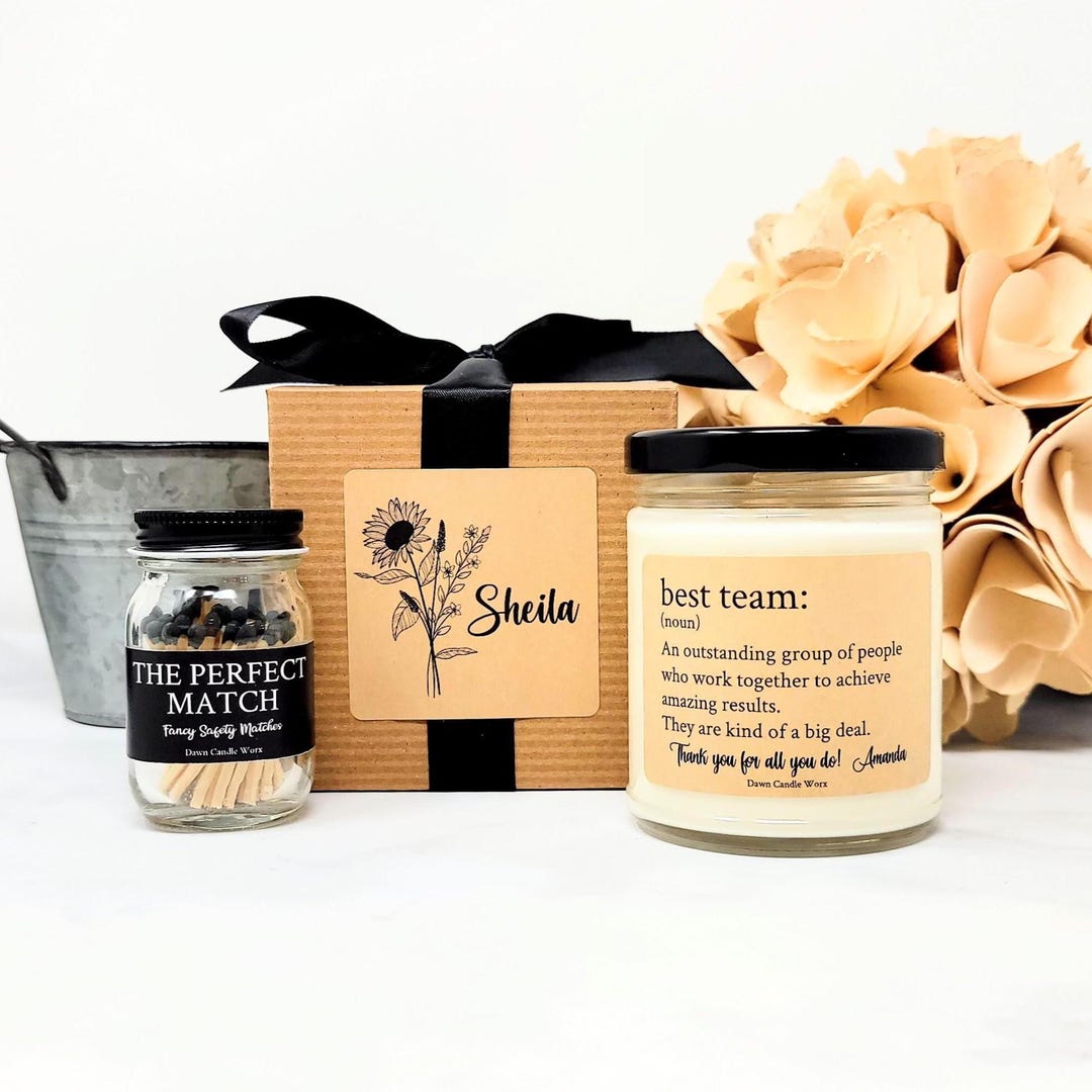 Best Team Corporate Gifts, Appreciation Candle, Office Staff, Employee ...