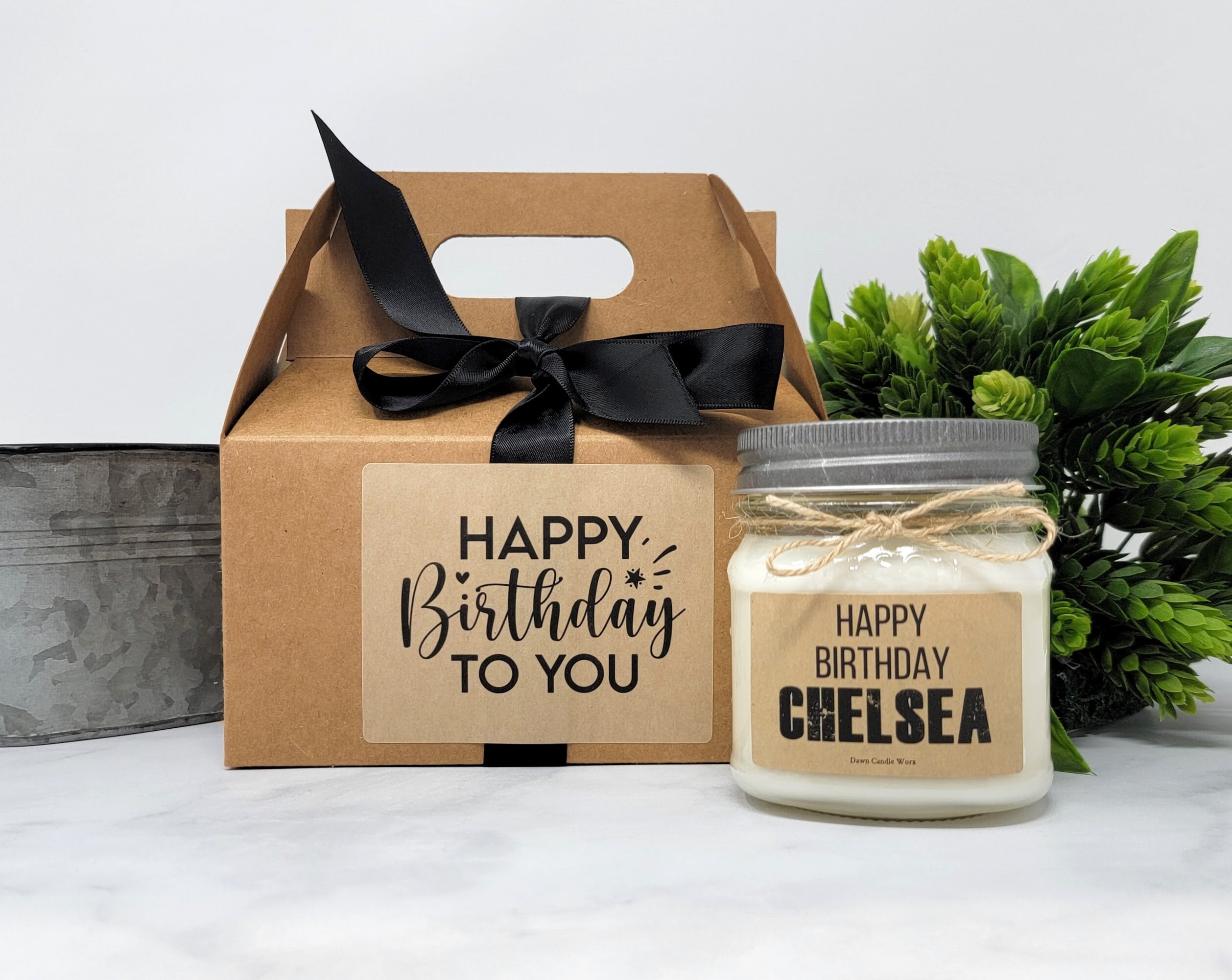 Personalized Birthday Gift Birthday Gift Box 8oz Soy - Etsy