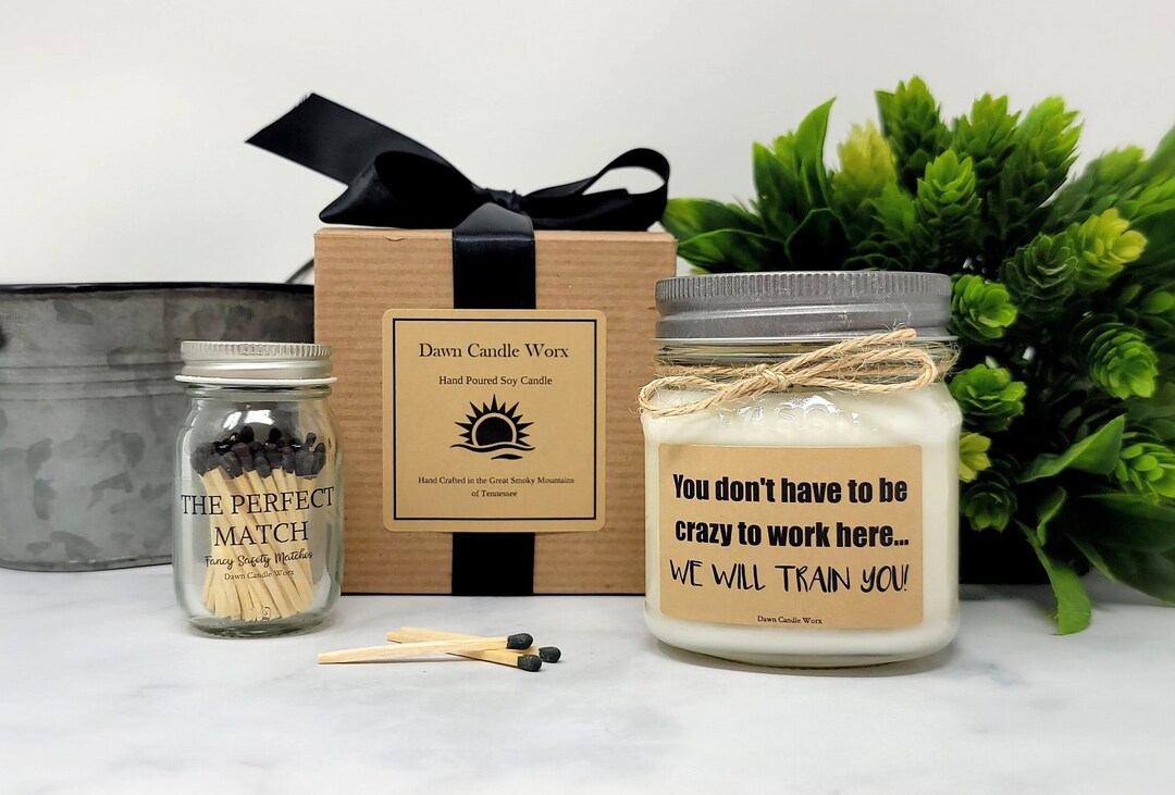 Funny Gift for Boss Coworker Gift Soy Candle Employee Appreciation Gift ...