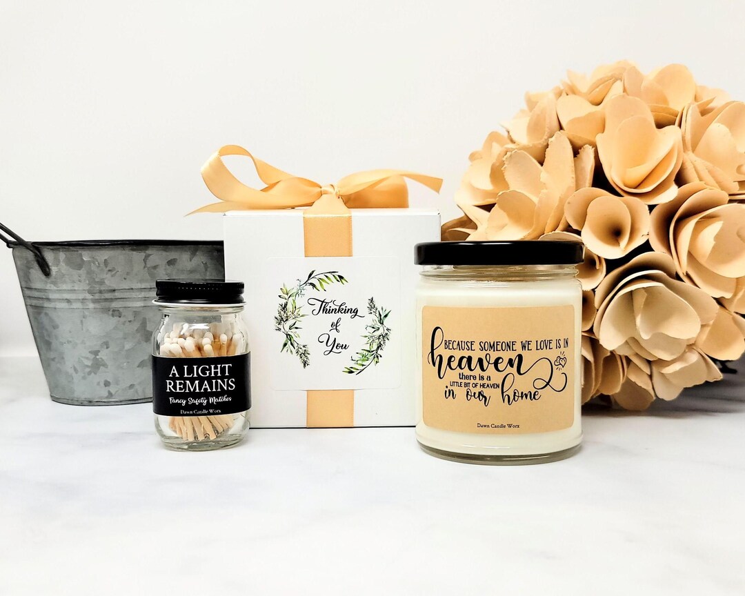 Sympathy Gift Box Remembrance Candle Memorial Candle Loss of Loved One ...