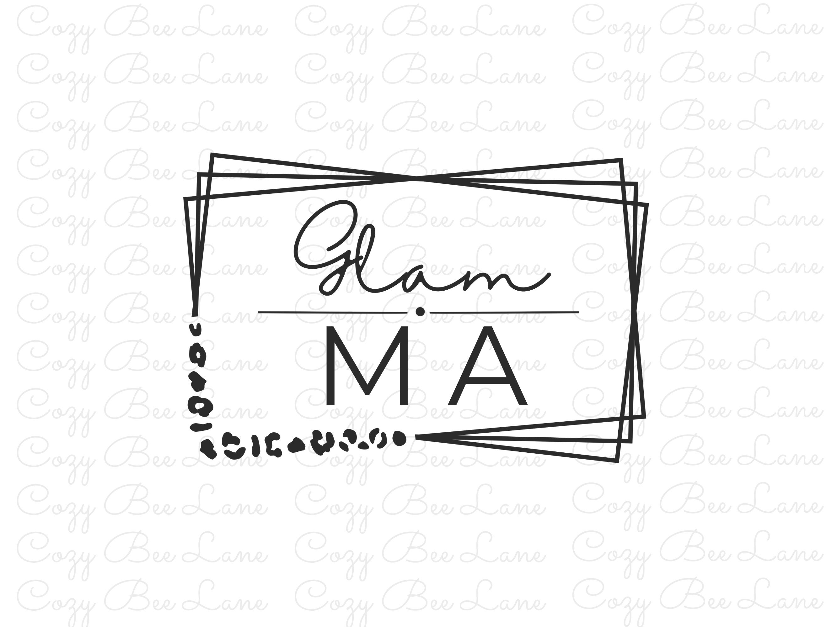 Glam Ma PNG SVG Bundle Sublimation Design | Digital Download | Leopard ...