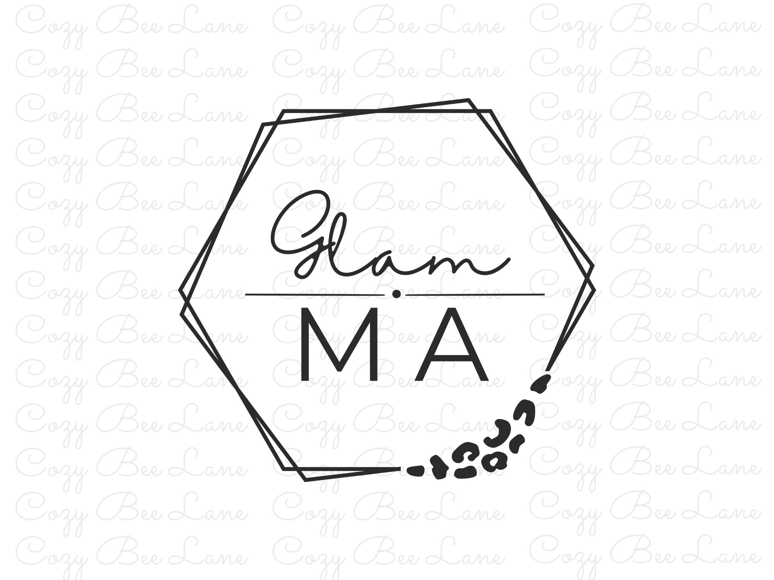 Glam Ma PNG SVG Bundle Sublimation Design | Digital Download | Leopard ...