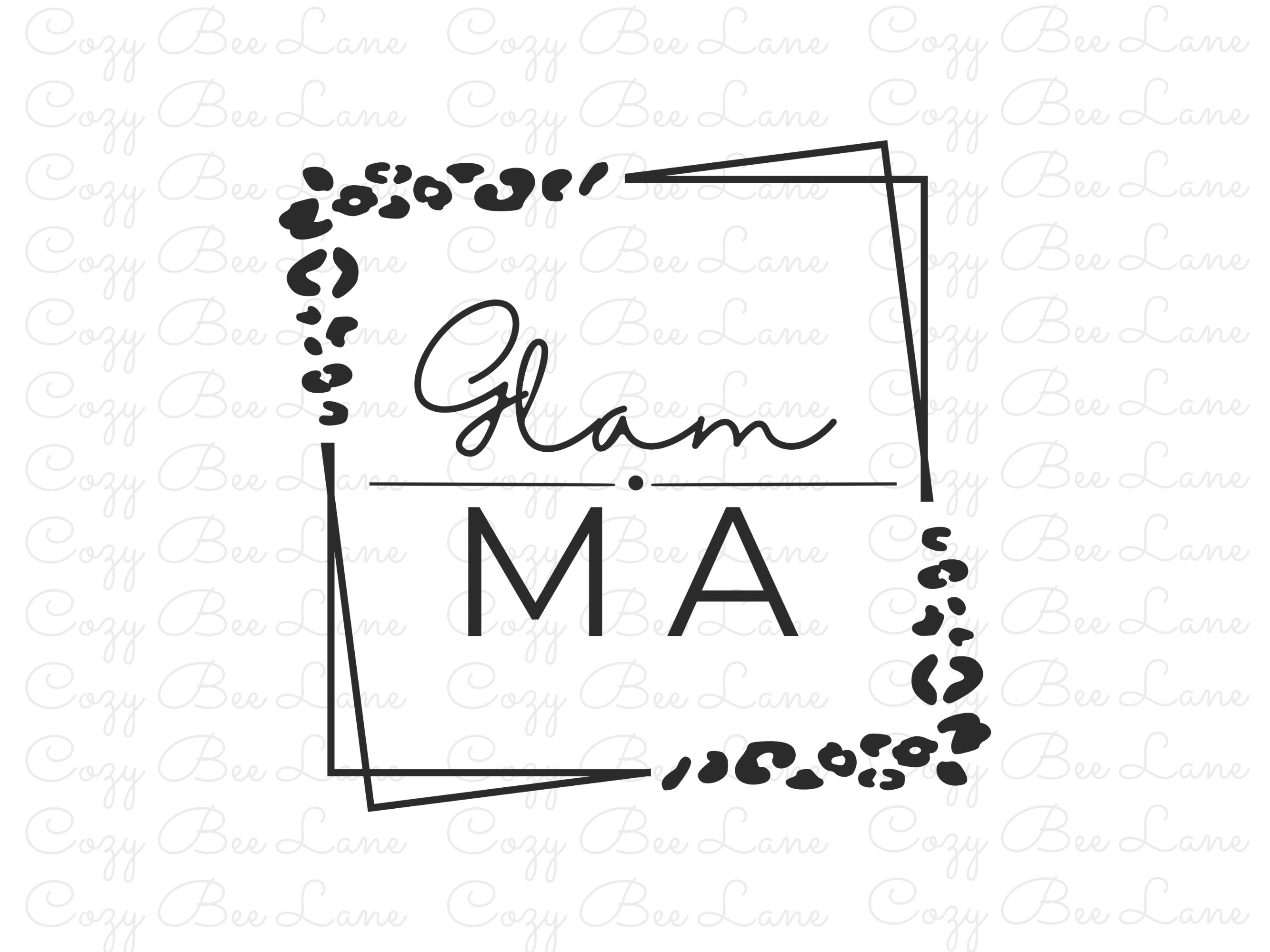 Glam Ma PNG SVG Bundle Sublimation Design | Digital Download | Leopard ...