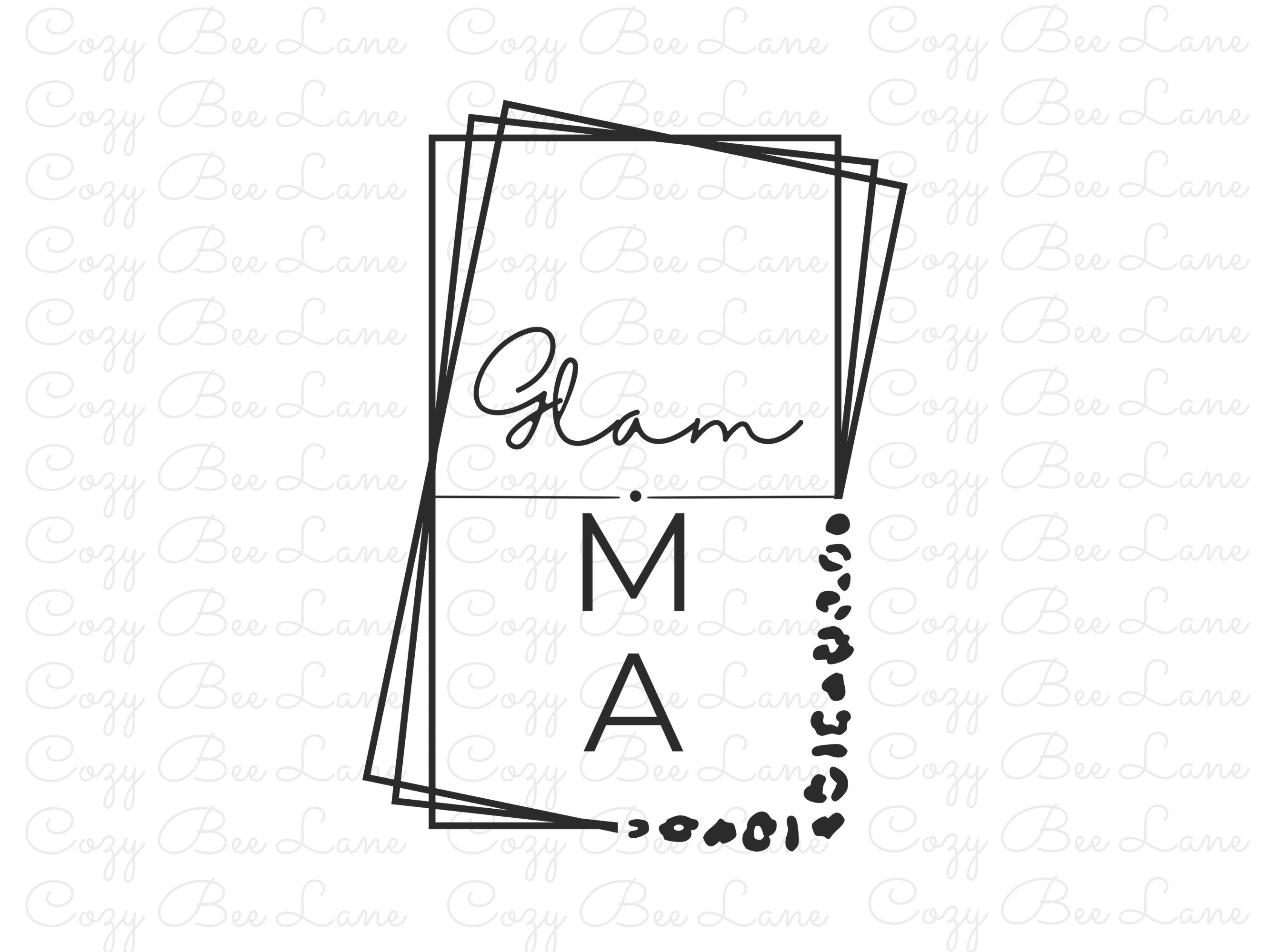 Glam Ma PNG SVG Bundle Sublimation Design | Digital Download | Leopard ...