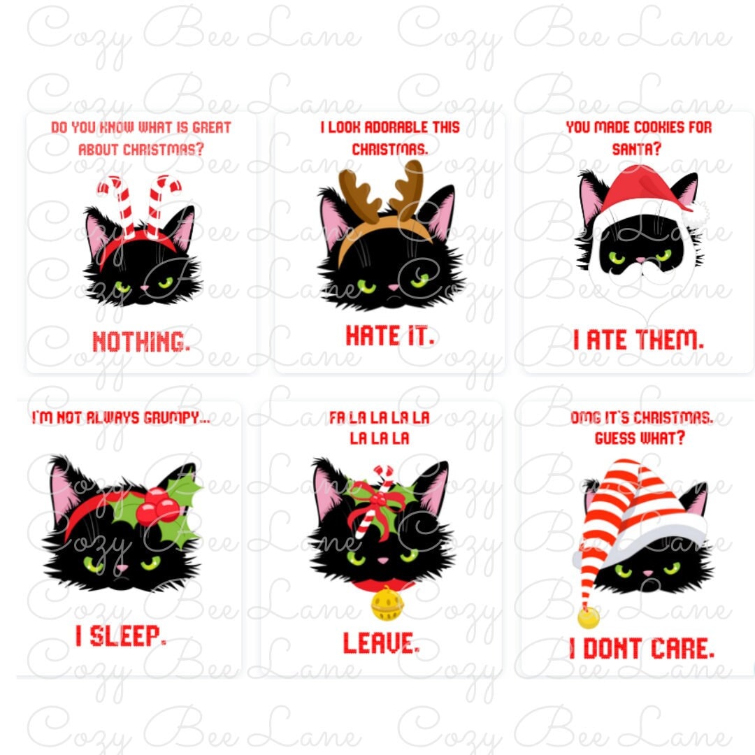 Grumpy Cat Ugly Sweater Designs SVG PNG Files for Sublimation Design ...