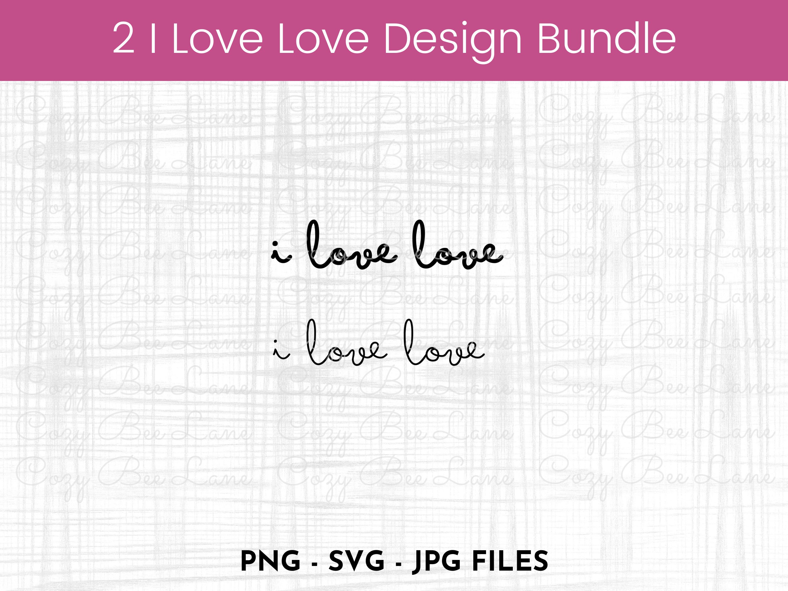 I Love Love Script Svg Bundle Heart Svg Script Love Svg Doodle Heart ...