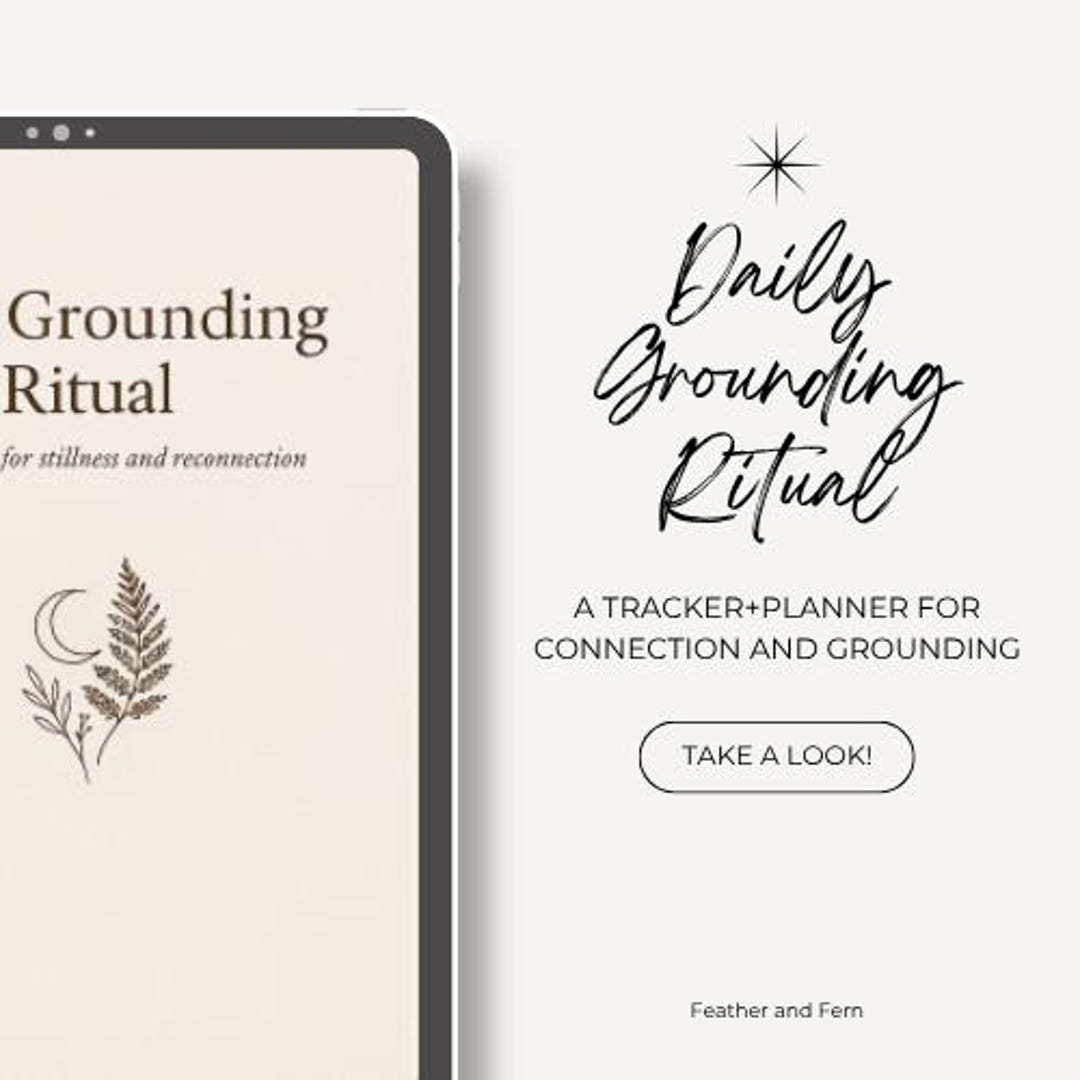 Grounding Ritual Printable Set: Morning & Evening Journal (PDF Download ...