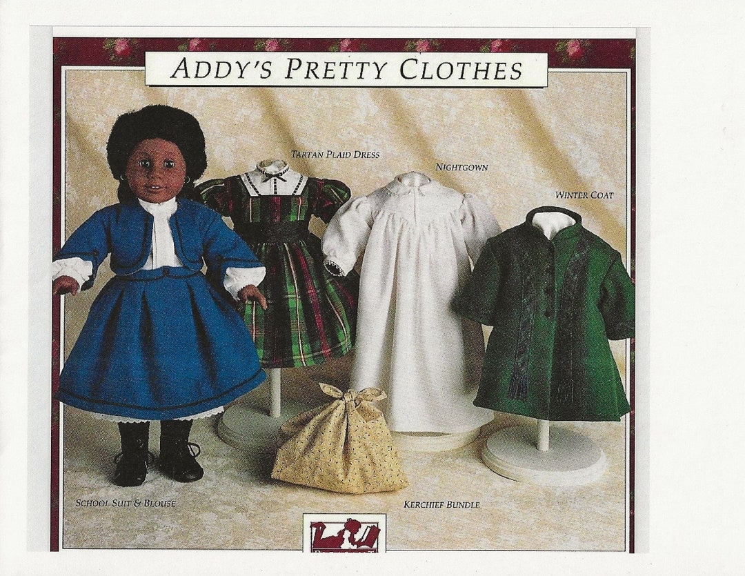 Addy's Pretty Clothes - Vintage Sewing Pattern for 18-inch Doll ...