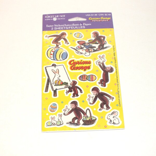 Curious George Cards - Etsy