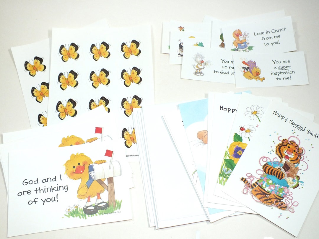 VTG Current Suzy Spafford Card Pack Stickers Greeting Cards Ephemera ...