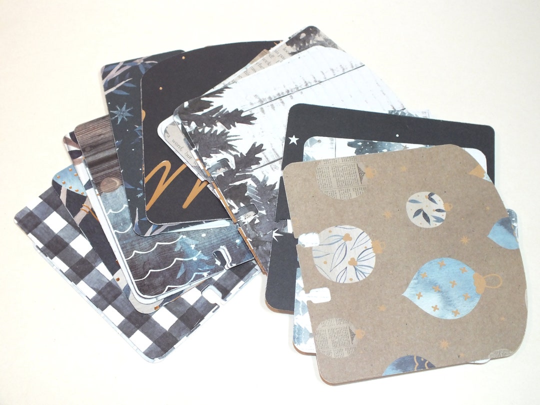 30 Memory Dex Cards 4 Shapes Rolodex Cards Christmas A Winter Night ...