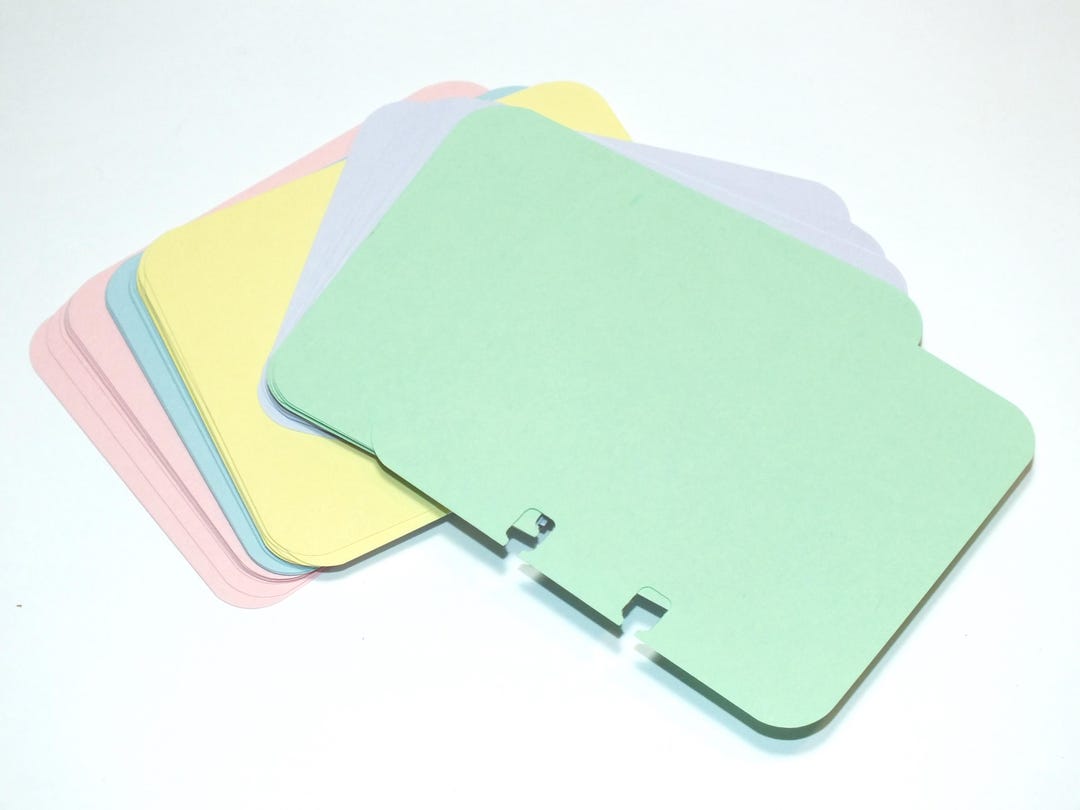 49 Memory Dex Cards Index Rolodex Cards Craft Pastel Color Sheets Paper ...