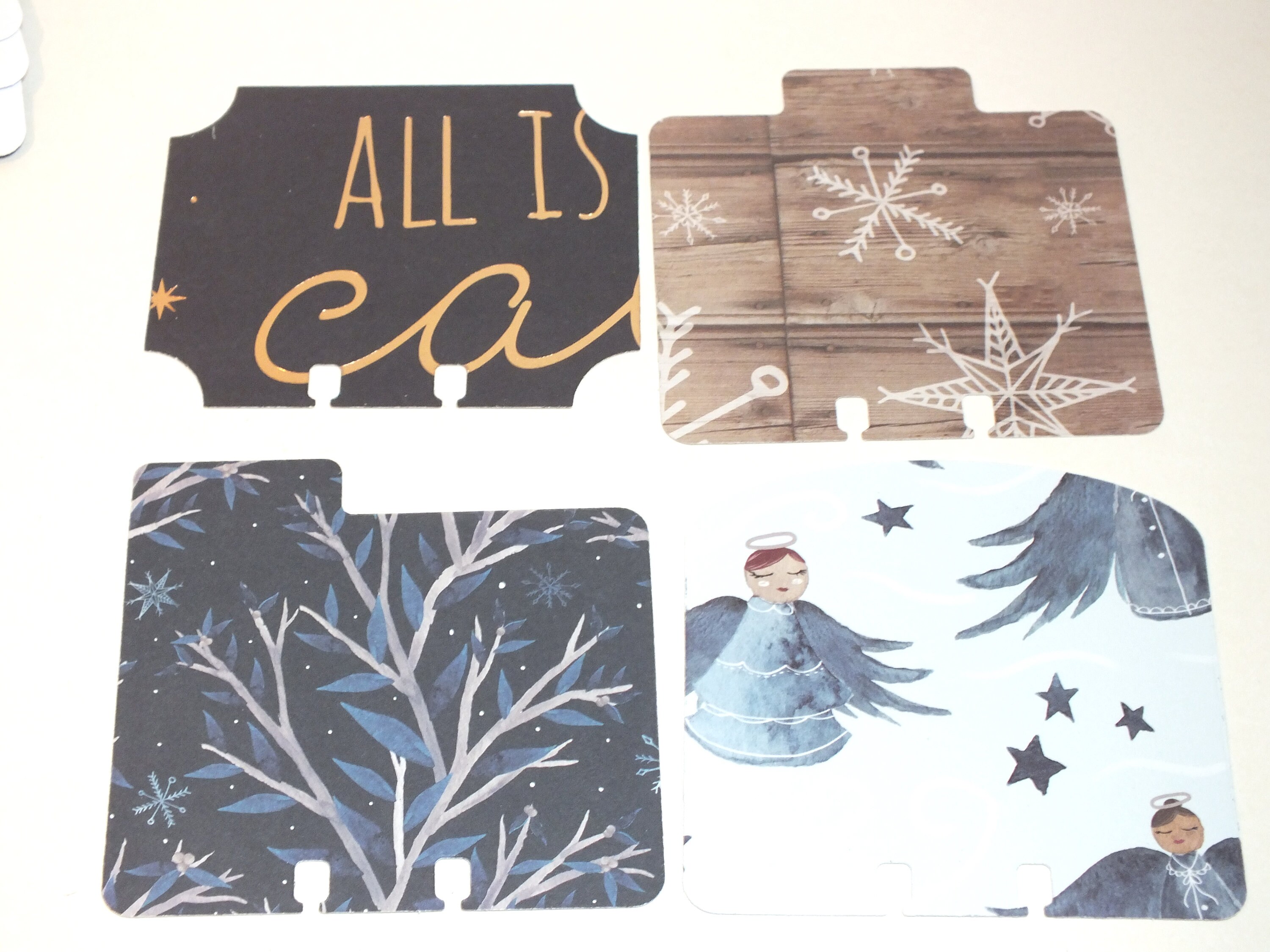 30 Memory Dex Cards 4 Shapes Rolodex Cards Christmas A Winter Night ...