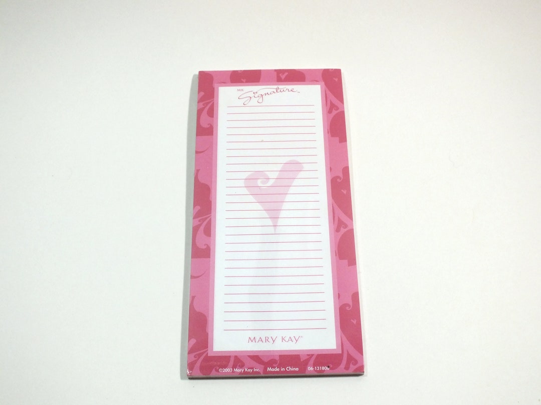 Vintage Mary Kay Notepad Memo Notebook Fridge Magnet Paper Ephemera ...