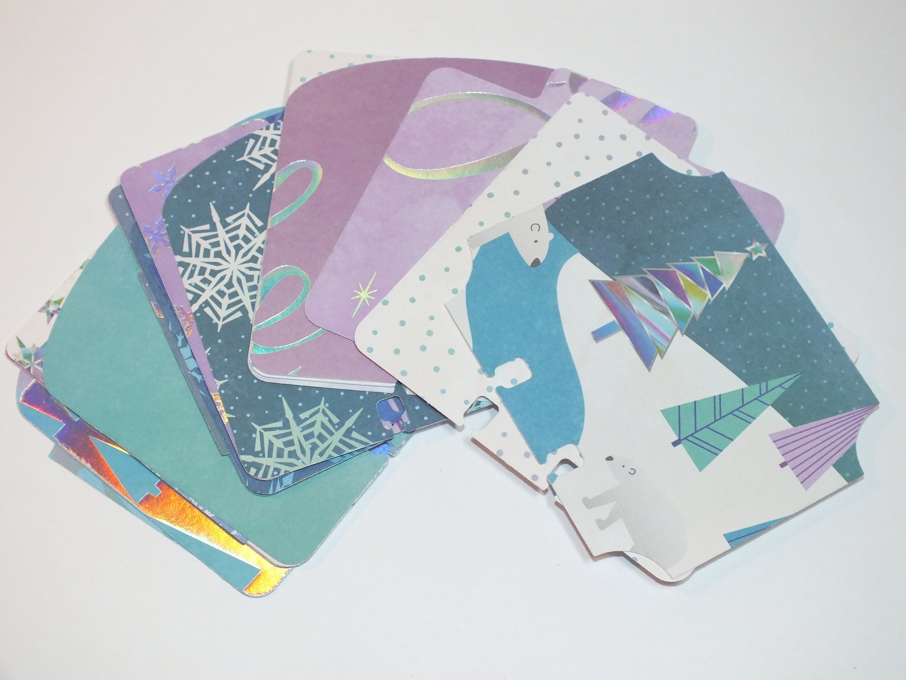 25 Memory Dex Cards 4 Shapes Rolodex Cards Christmas Northern - Etsy