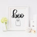 Boo Print Halloween Printable Ghost Print Halloween Decor - Etsy