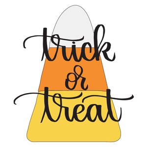 Trick or Treat, Halloween Print, Candy Corn Decor, Party Decor ...