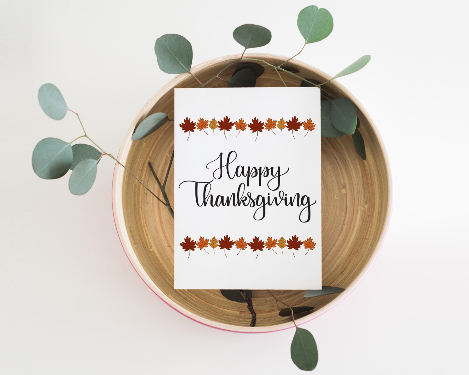 Happy Thanksgiving Print Thanksgiving Printable Holiday | Etsy