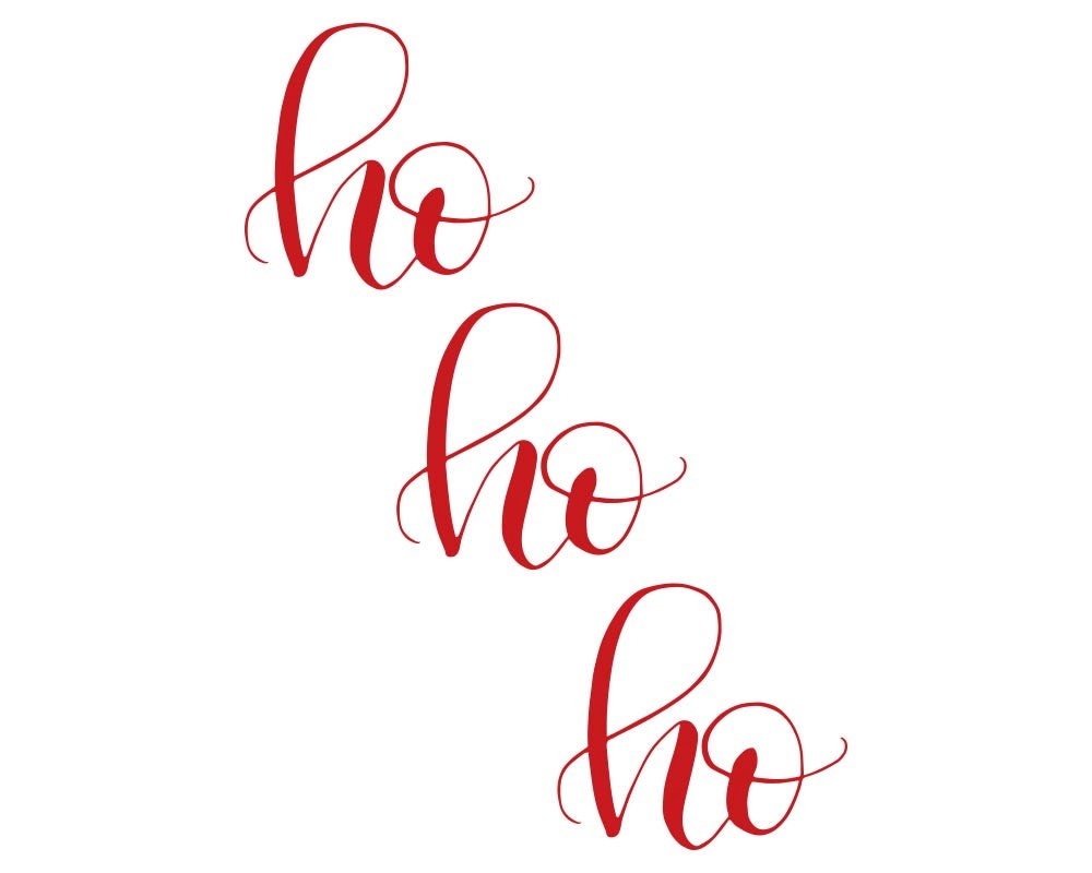 Ho Ho Ho Sign Christmas Printable Holiday Wall Art | Etsy