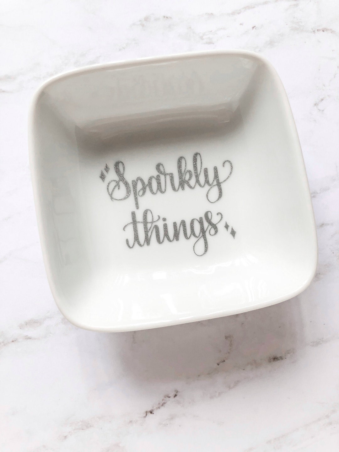 Sparkly Things Ring Dish, Jewelry Dish, Trinket Dish, Stocking Stuffer ...