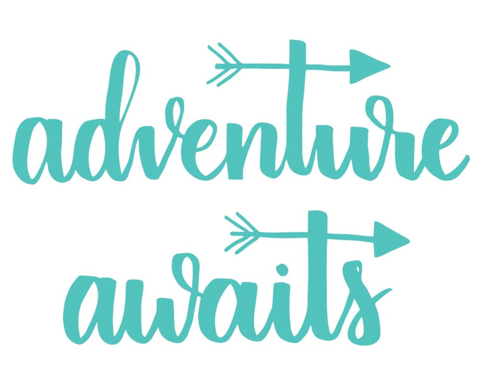 Adventure Awaits Dorm Wall Art Hand Lettered Quote - Etsy